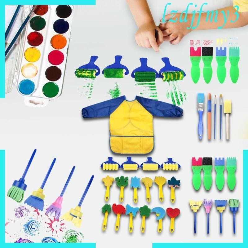 [Lzdjlmy3] แปรงฟองน้ํา สําหรับวาดภาพระบายสี เหมาะกับเด็ก ผู้ใหญ่ | Shopee Thailand