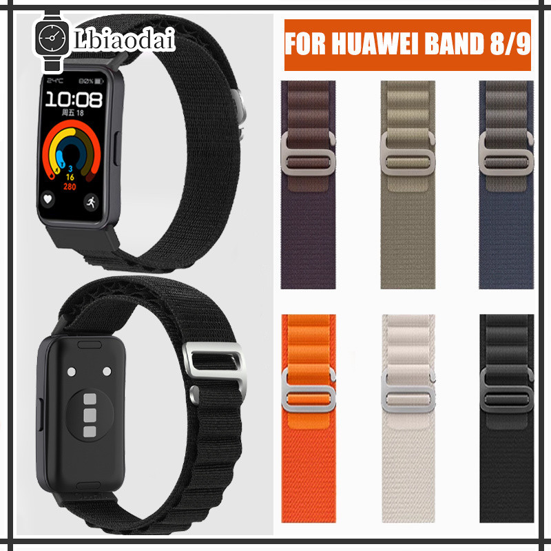 สายไนลอน Alpine Loop for Huawei Band 9 8 NFC กีฬาเปลี่ยนสายคล้องคอสาย ...