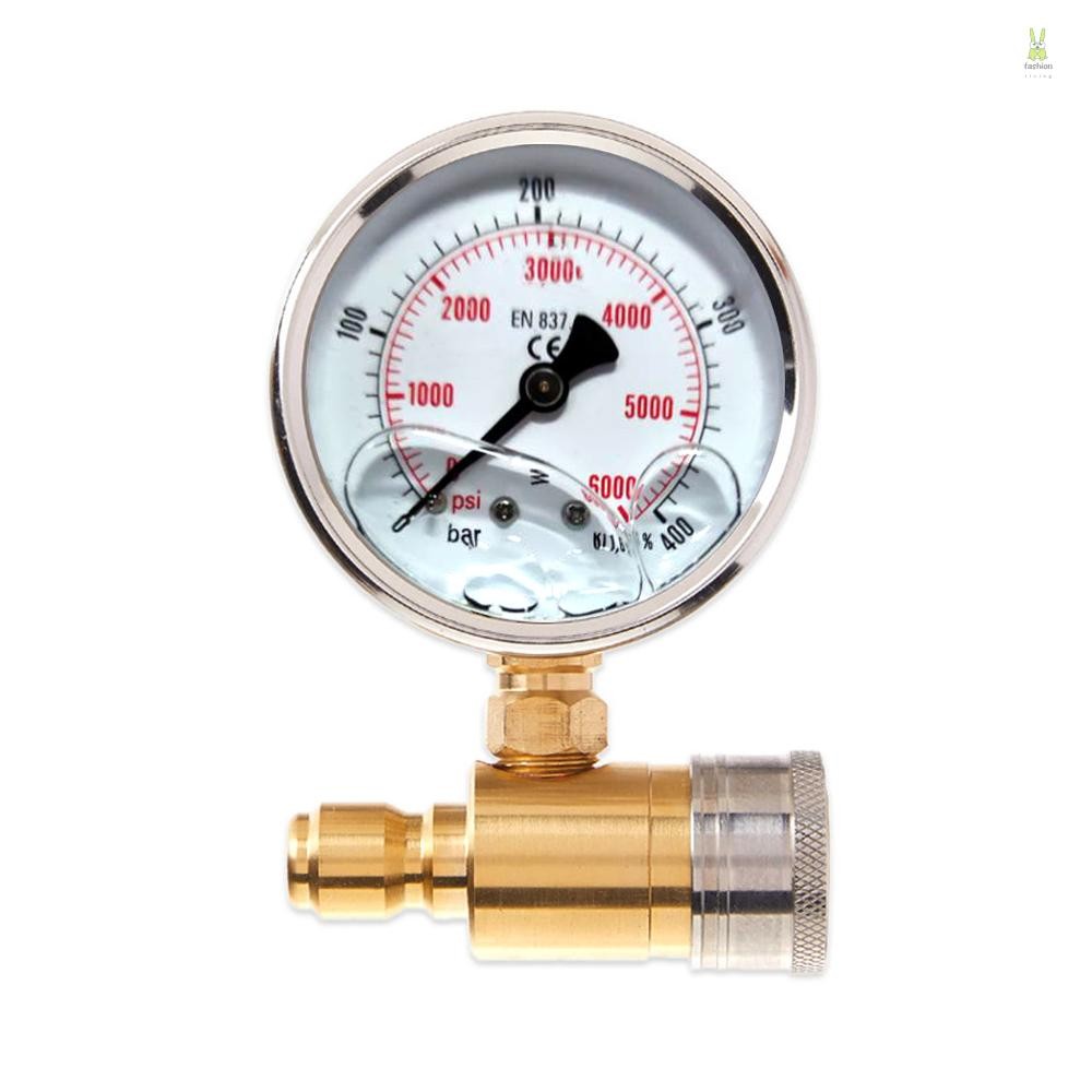 3/8in เครื่องวัดความดันสําหรับเครื่องซักผ้าความดัน Quick Connect กัน ...