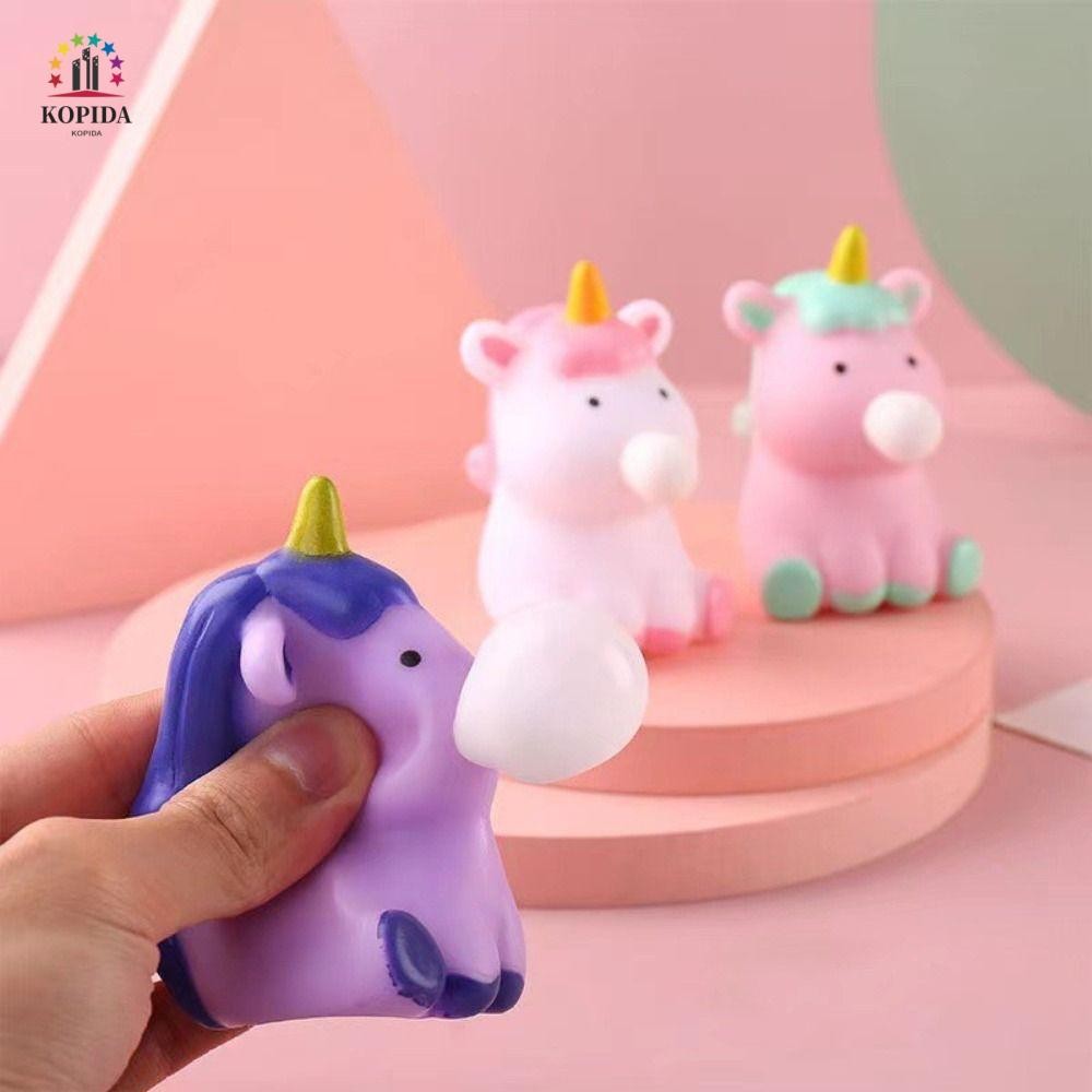 Willis บีบ Bubble Spitting ของเล่น, Mermaid Unicorn Pinch Fidget ของ ...
