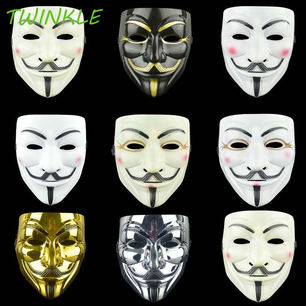 Twinkle1 V สําหรับ Vendetta คอสเพลย์ของขวัญฟิล์ม Theme หน้ากาก Headwear ...