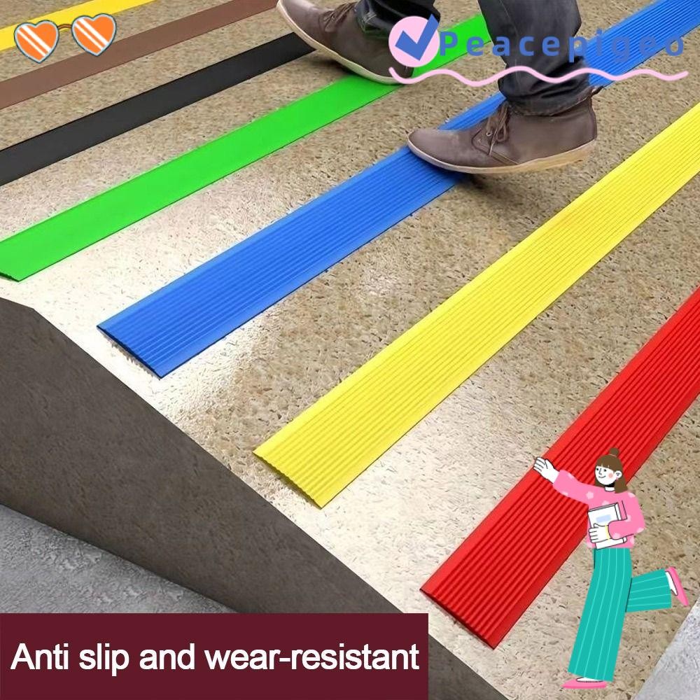 Peacepigeo แถบบันไดกันลื่น, แถบบันไดกันลื่น PVC, แถบกดพรมป้องกันขั้นตอนแบบมีกาวในตัวอนุบาล ...