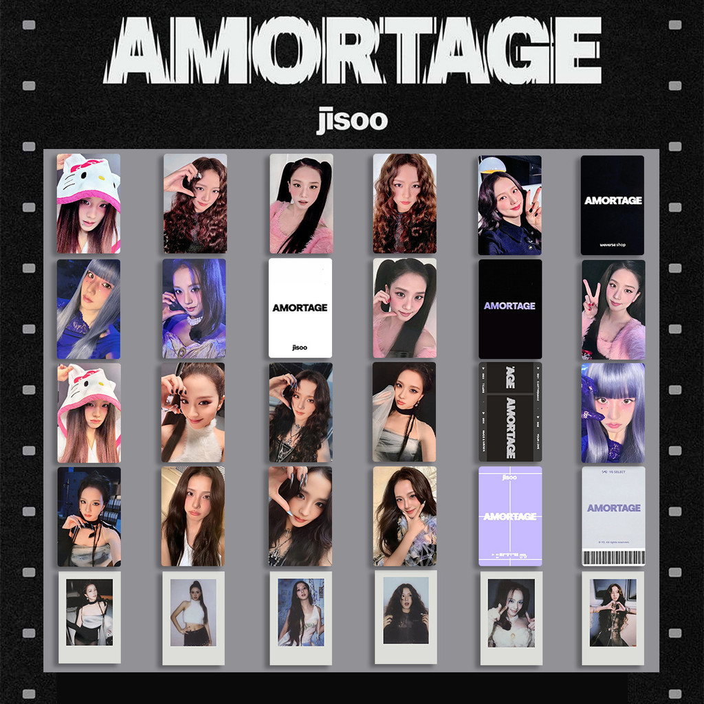 Kim Ji-soo JISOO CHULO2 Photocard การ์ดสุ่ม K4 Bonus Card AMORTAGE โพลา ...