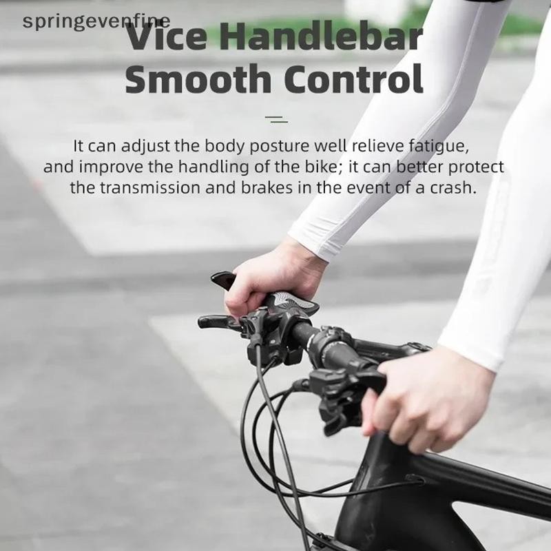 Springevenfine จักรยานเสือภูเขาแกะฮอร์น Sub Bike Grip Handle Shock และ ...
