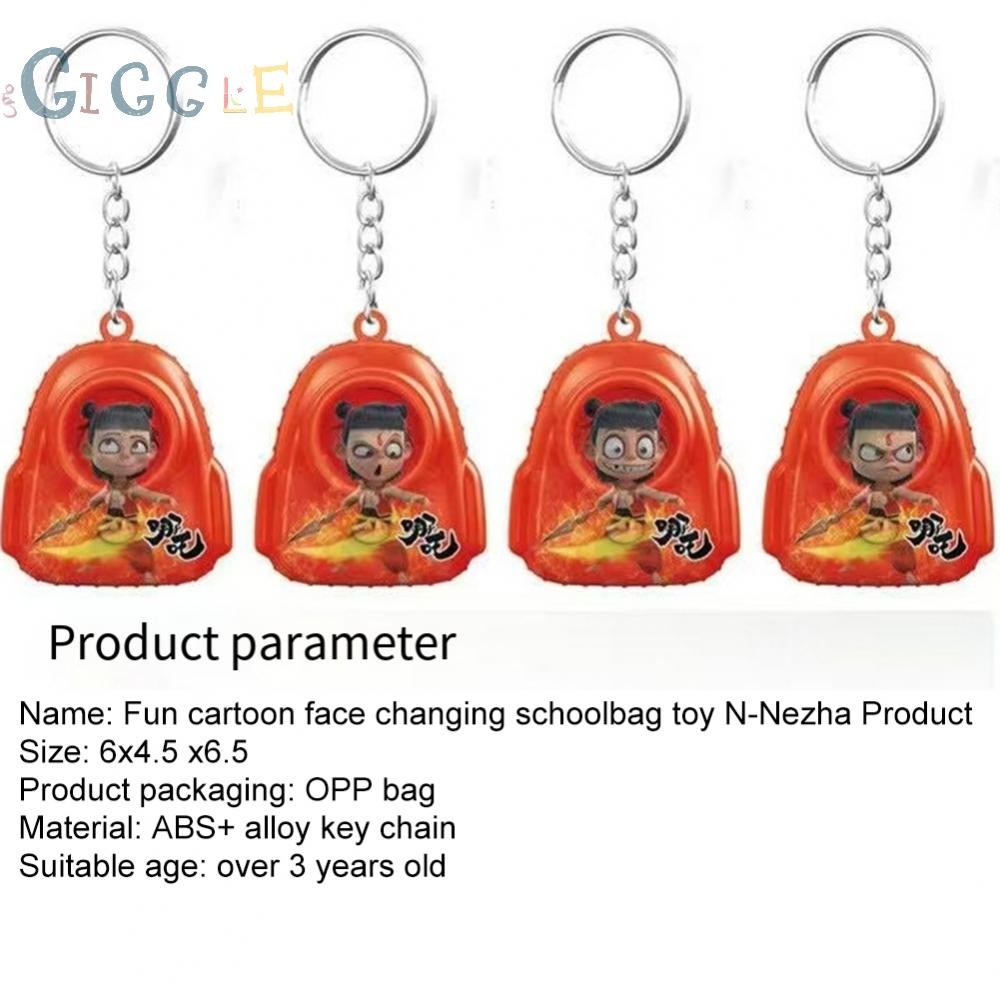 Unique Nezha Stress Relief Keychain Playful Design to Match Your Mood ...