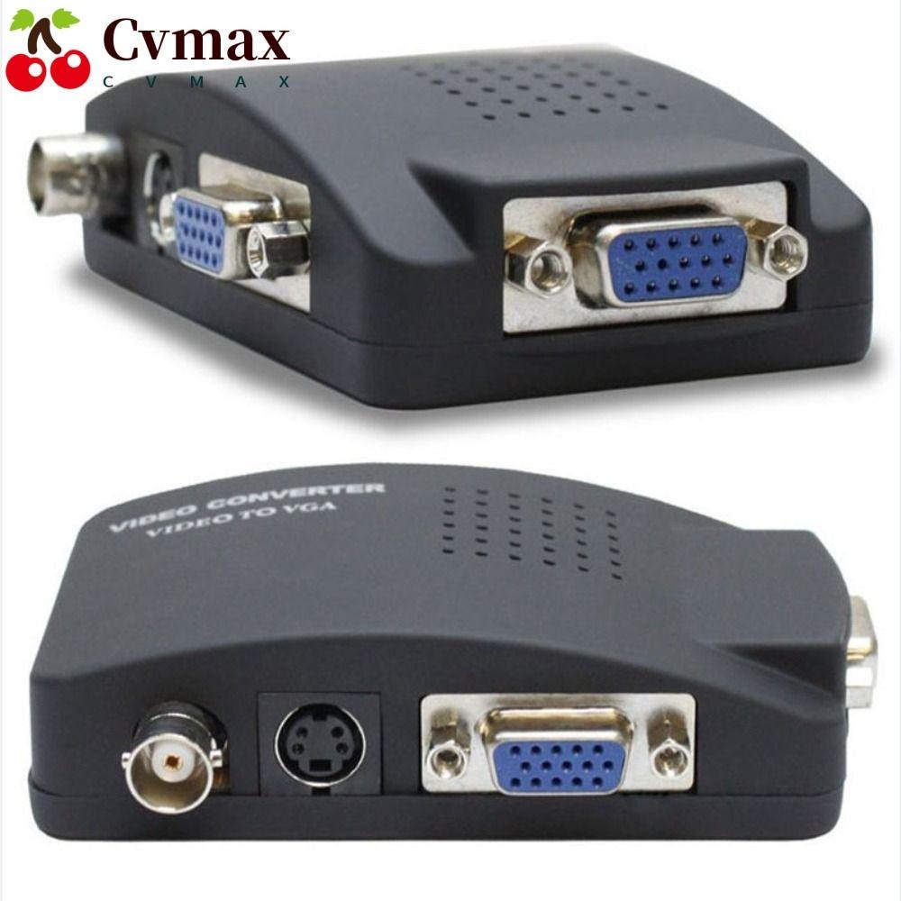 Cvmax อะแดปเตอร์แปลงวิดีโอคอมโพสิต S-Video เป็น VGA BNC VGA สําหรับ PC|กล้องทีวี DVD DVR ...