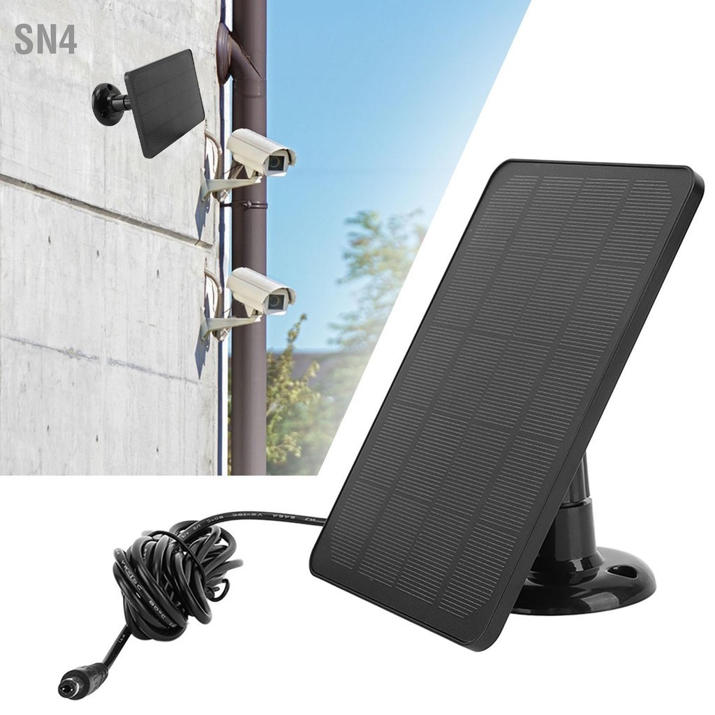 SN4 แผงโซลาร์เซลล์ 4W 5V สีดำ IP65 แผงโซลาร์เซลล์กันน้ำแผงชาร์จสำหรับไฟพัดลม | Shopee Thailand