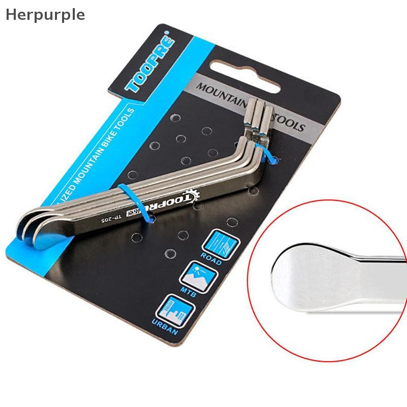 Herpurple 3 ชิ้นขี่จักรยานยาง Lever Pry Up เครื่องมือจักรยานเสือภูเขา ...