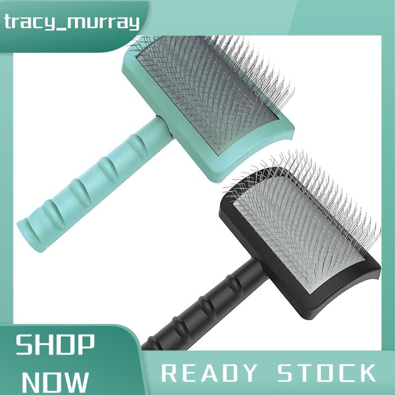 tracy_murray Firm Slicker Brush for Dogs- Extra Long Pin Slicker Brush ...