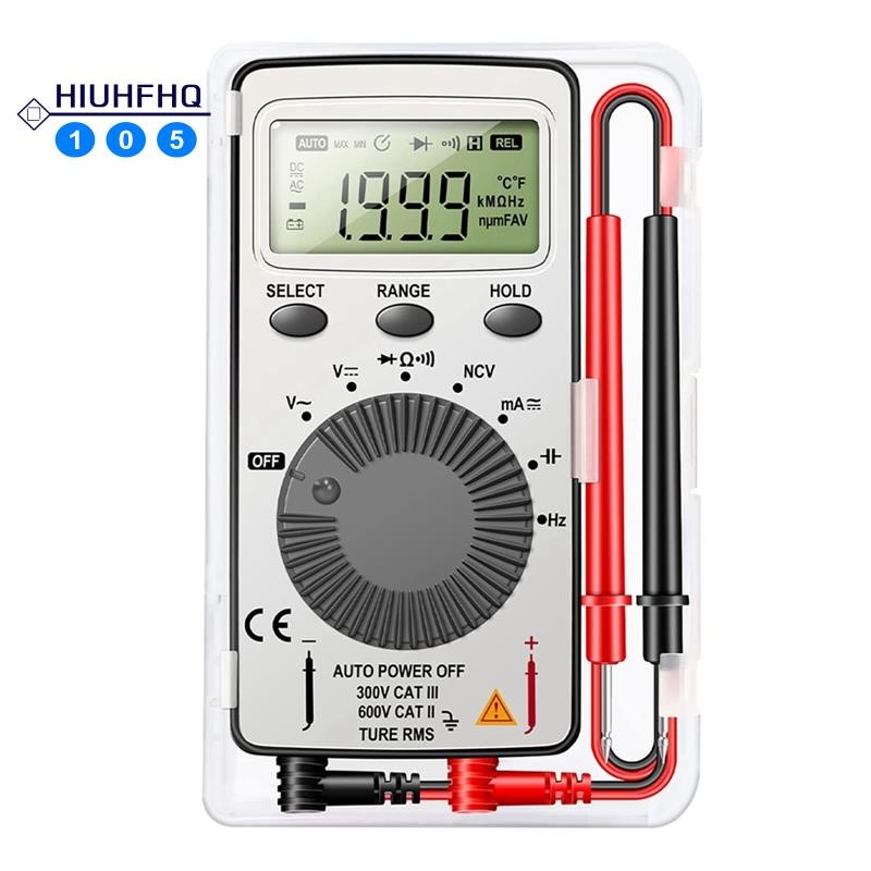 Hiuhfhq106มัลติมิเตอร์แบบดิจิตอล Auto-ranging Voltmeter Tester Meter ...