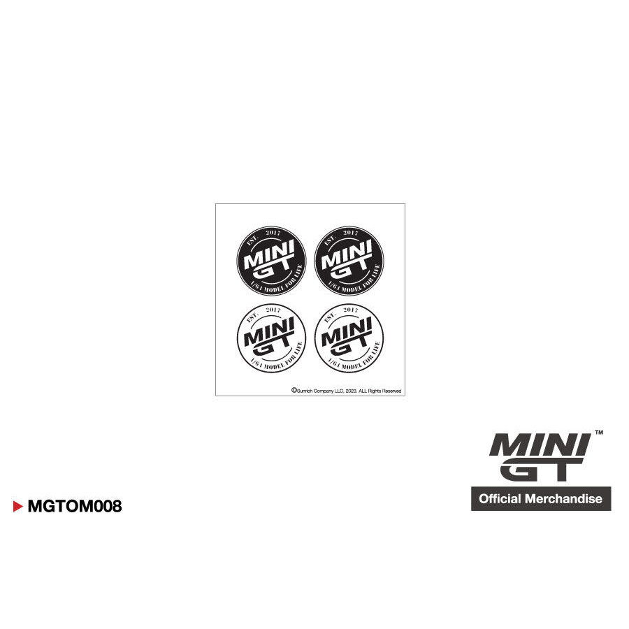MINI GT Round Logo Mini Sticker Set (9.5x9.5cm) MGTOM008 | Shopee Thailand