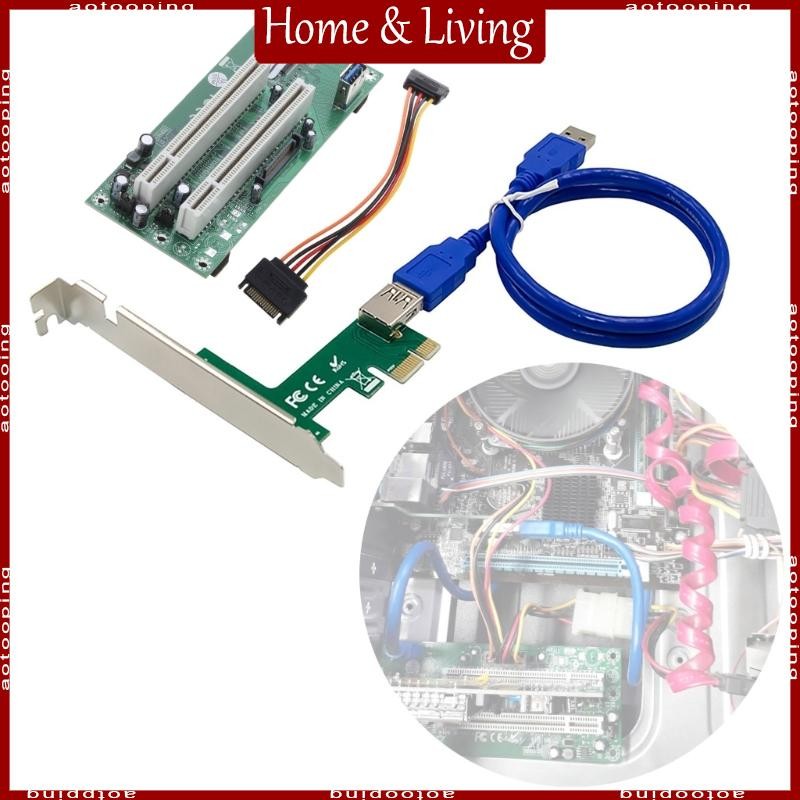Aoto PCI Express ไปยังการ์ดอะแดปเตอร์ Pcie X1 ถึง Router 1 2 PCI Slot ...