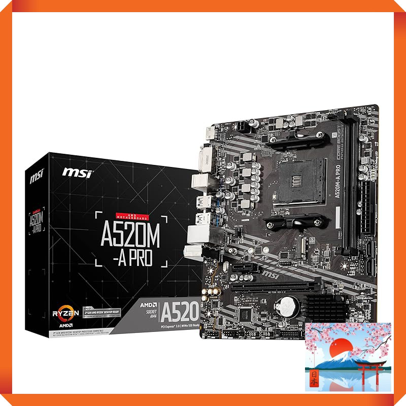 MSI A520M-A PRO (Socket AM4/A520/DDR4/SATA 600/Micro ATX). | Shopee ...