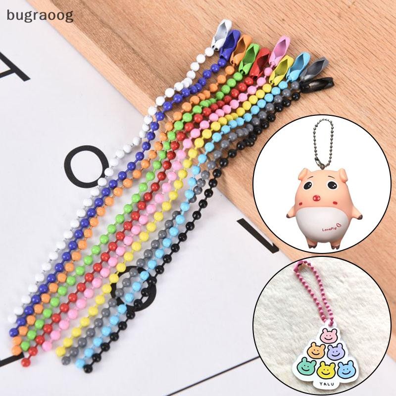 Bug 10 ชิ้น/เซ็ตสีสัน 2.4 มม.ลูกปัดเครื่องประดับ DIY ทํา Key Chain ...