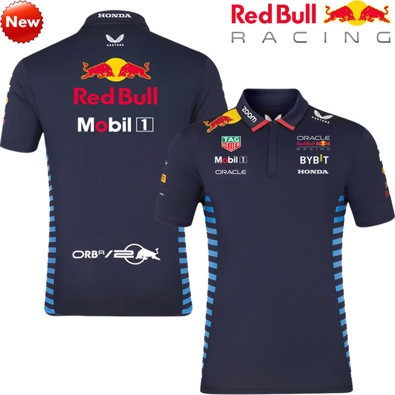 เสื้อโปโลแขนสั้น ลายทีม F1 Racing Jersey + Oracle Red Bull 2024 F1 ...
