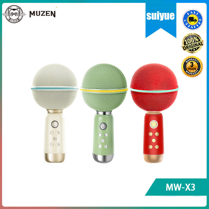 Muzen MW-X3 ไมโครโฟน และเครื่องเสียง บลูทูธไร้สาย สําหรับครัวเรือน ...