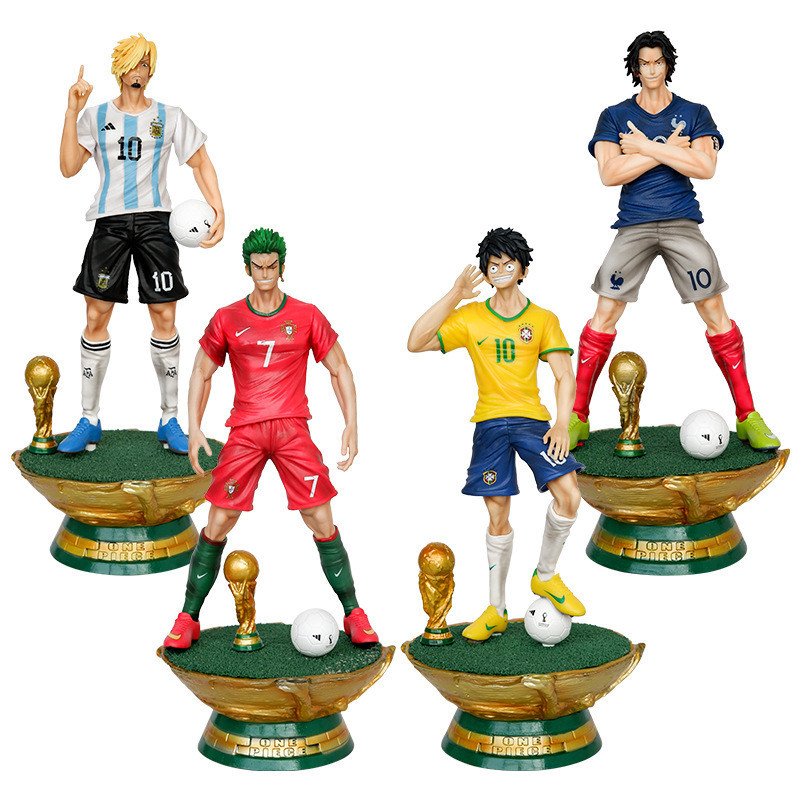 [จัดส่งในวันเดียวกัน] ฟิกเกอร์ One Piece Football GK Sanji cos Messi ...