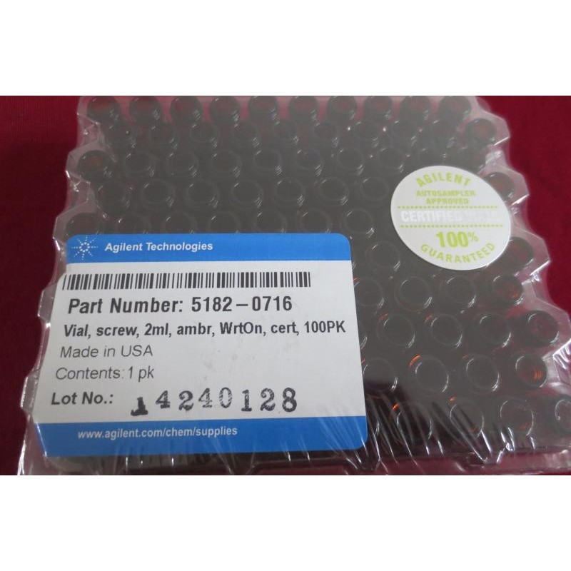 Agilent Angelan ขวดตัวอย่างนําเข้า สีน้ําตาล 2 มล. 5182-0716 | Shopee ...