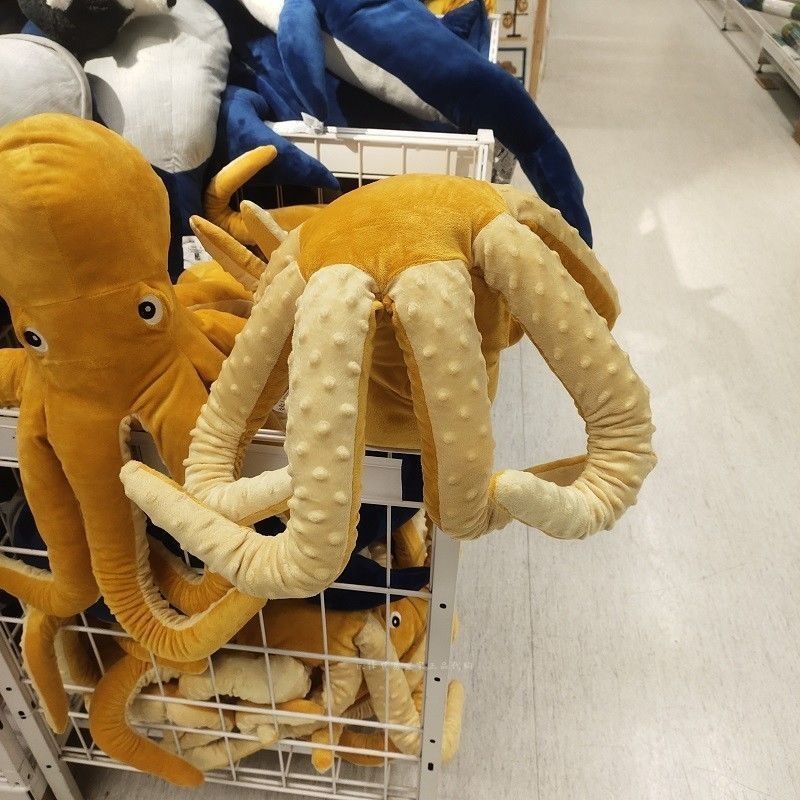 Ikea Octopus ตุ ๊ กตาของเล ่ นตุ ๊ กตาจําลองตุ ๊ กตาปลาหมึกยักษ ์ หมอน ...