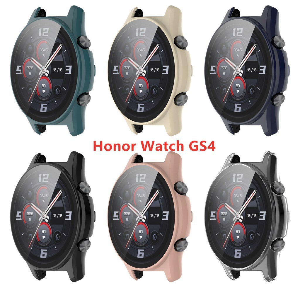 เคสกระจกนิรภัยกันชนหน้าจอ แบบเต็มจอ อุปกรณ์เสริม สําหรับ Honor Watch Gs4 GS3 Honor Watch Gs 4 ...