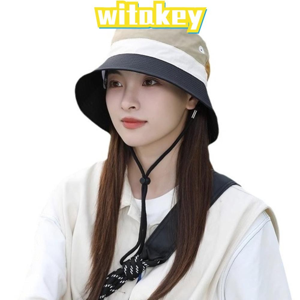 Witakey หมวกบักเก็ต, หมวกตกปลาป้องกันรังสียูวีระบายอากาศได้, หมวกชาวประมงปีกสั้นกันน้ํากันแดดฤดู ...