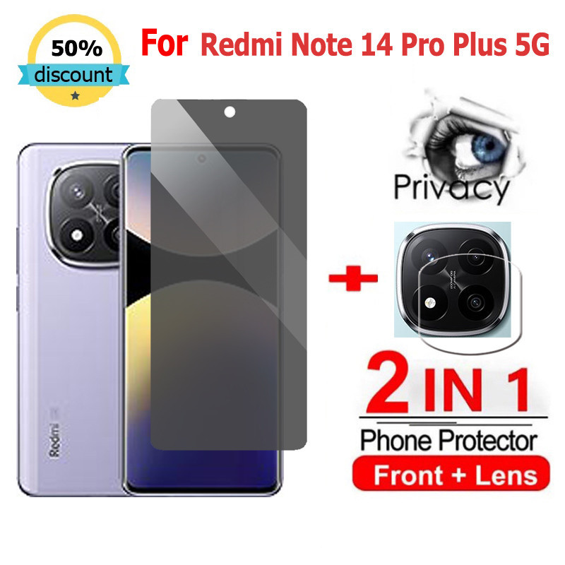 Redmi Note 14 Pro Plus 5Gความเป็นส่วนตัวกระจกนิรภัยสําหรับXiaomi Redmi 14C A3 A2 Plus 13C 12C 14 ...