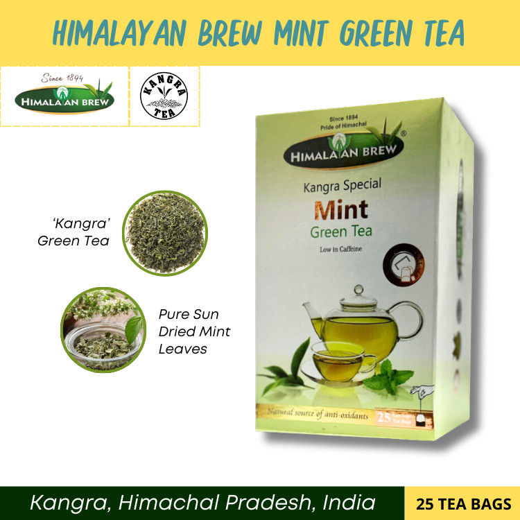 Himalayan Brew Mint Green Tea (25 tea bags) ชาเขียวมิ้นต์ ชนิดซอง แพ็ค ...