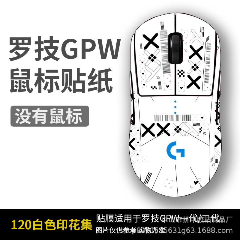 สติกเกอร์ฟิล์ม ผิวด้าน กันลื่น ดูดซับเหงื่อ ลายการ์ตูน Kam For Logitech G Pro X Super light GPW1 ...