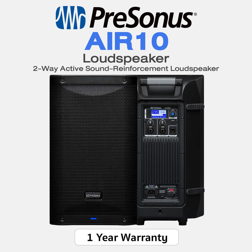 Presonus® AIR10 2-Way Active Sound-Reinforcement Loudspeaker ตู้ลำโพง 10 นิ้ว 2 ทาง 1,200 วัตต์ ...