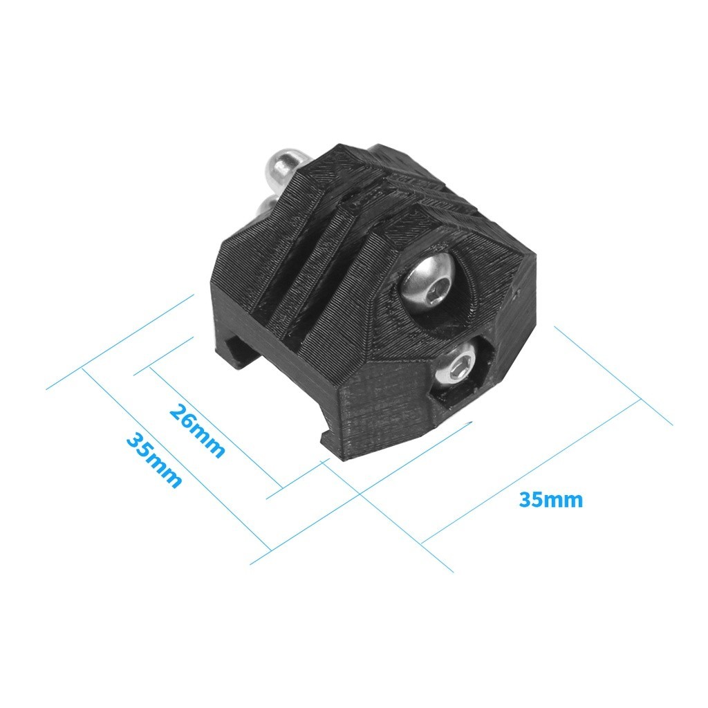 XT-XINTE 20มม. MINI Rail Mount Adapter ฐานด้านข้างรองรับพลาสติก/3D ...