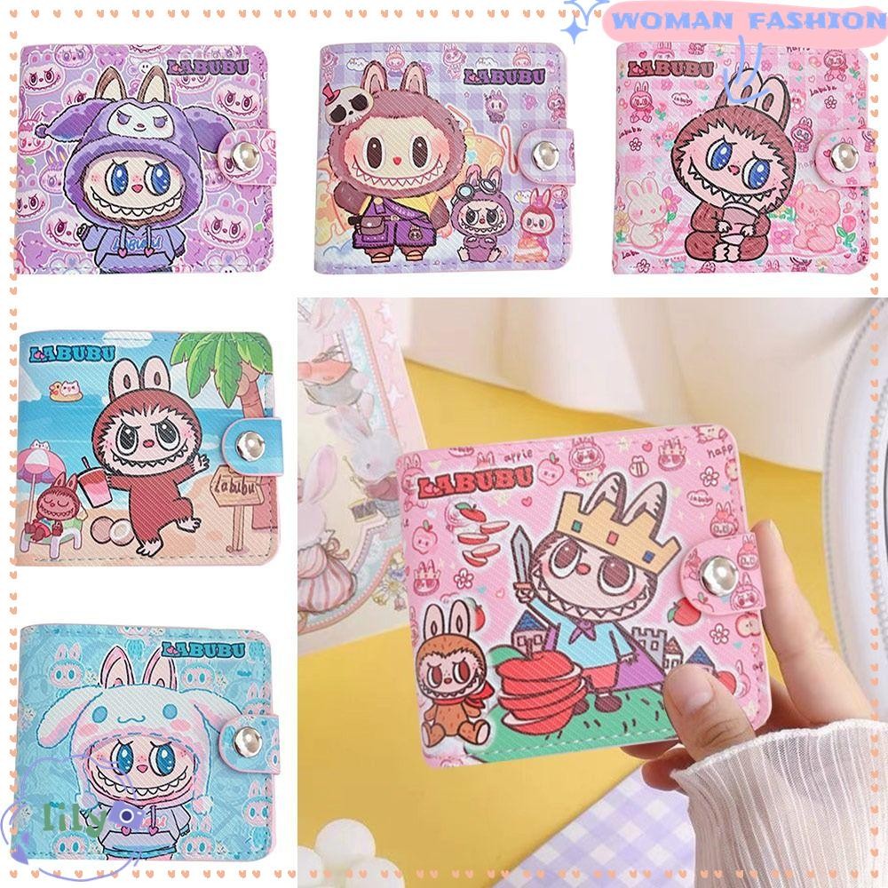 Lily Labubu Wallet กระเป๋าใส่เหรียญแบบสั้นลายการ์ตูน พกพาไปรอบๆ Labubu ...