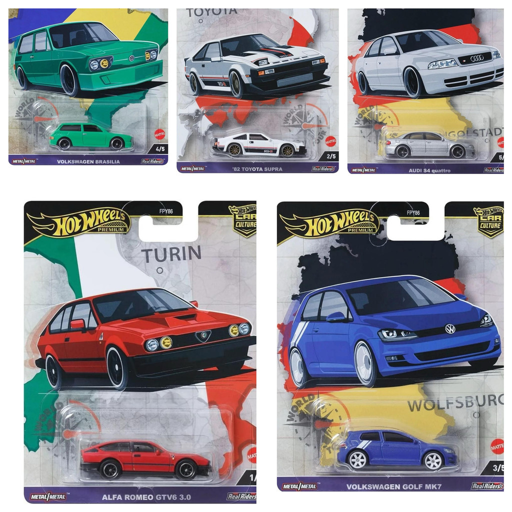 Hot Wheels Universal World Journey Car Culture Series Subaru Volkswagen ...