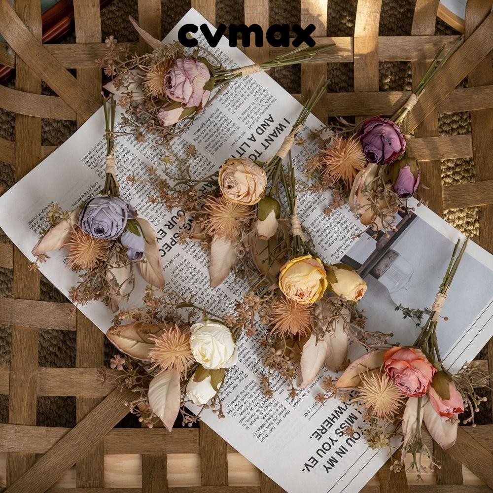 Cvmax ช่อดอกกุหลาบประดิษฐ์,เครื่องประดับตั้งโต๊ะ DIY ดอกไม้เทียม,อุปกรณ์ถ่ายรูปของขวัญจัดดอกไม้ ...