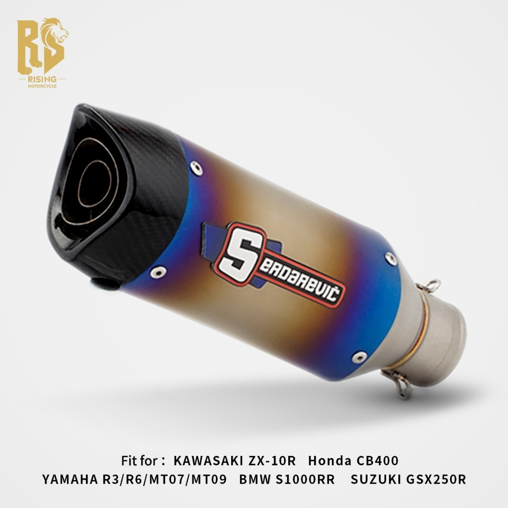 RS การปรับเปลี่ยนท่อไอเสียด้านหลังคาร์บอนไฟเบอร์ประสิทธิภาพสูงสําหรับ ...