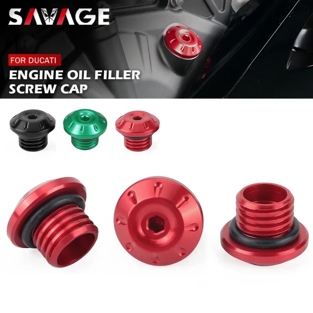 SAV Engine Oil Filler Screw Cap Plug For DUCATI Streetfighter 848 1100 ...