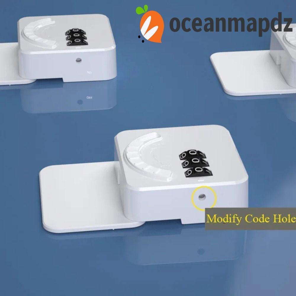 Oceanmapdz อุปกรณ์ล็อคลิ้นชัก ตู้ ลิ้นชัก พลาสติก ABS ป้องกันเด็ก แบบใส่รหัสผ่าน ทนทาน สีพื้น ...