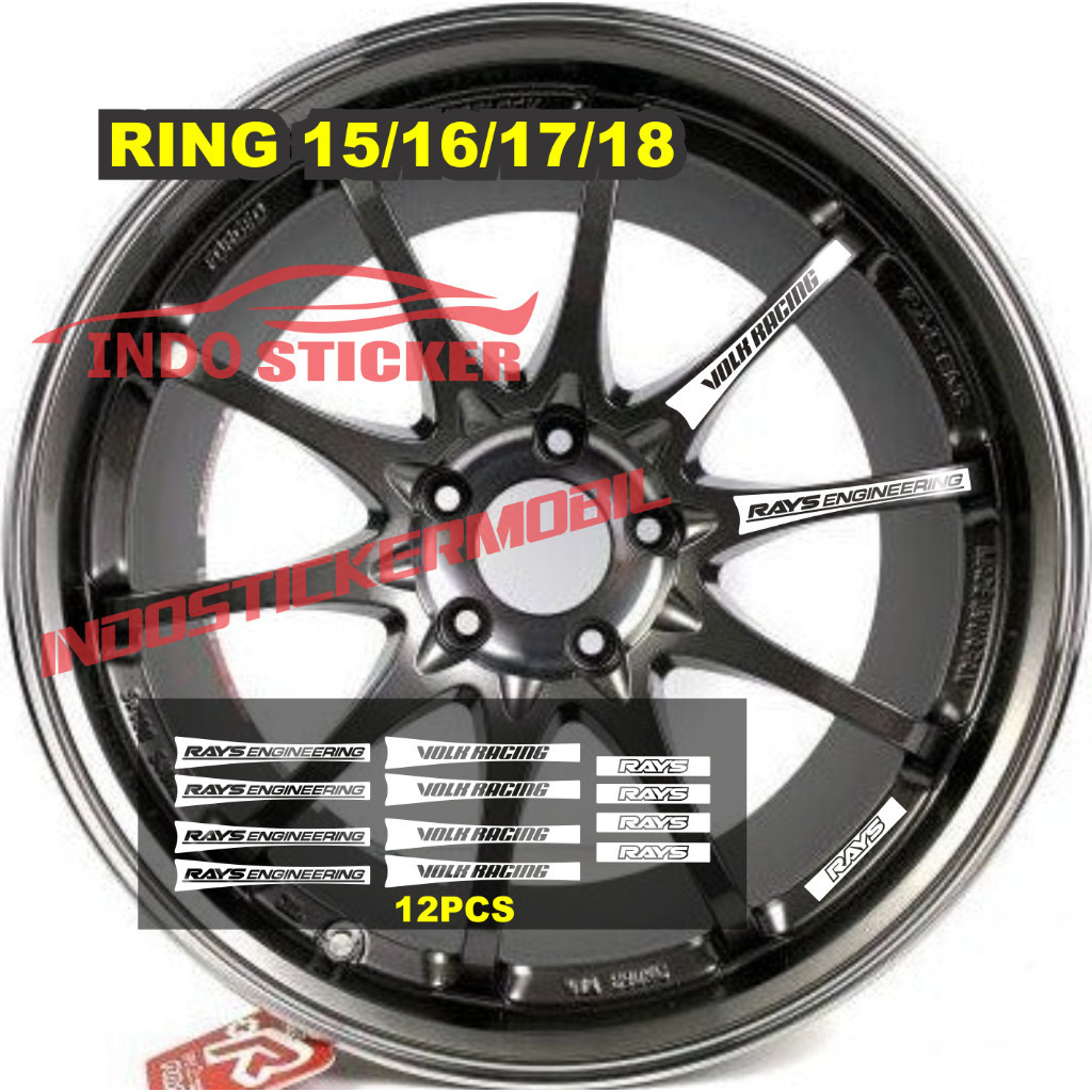 รถ velk สติกเกอร์ Volk racing whell Rays enginiring Volk Rays Ce28 แหวน ...