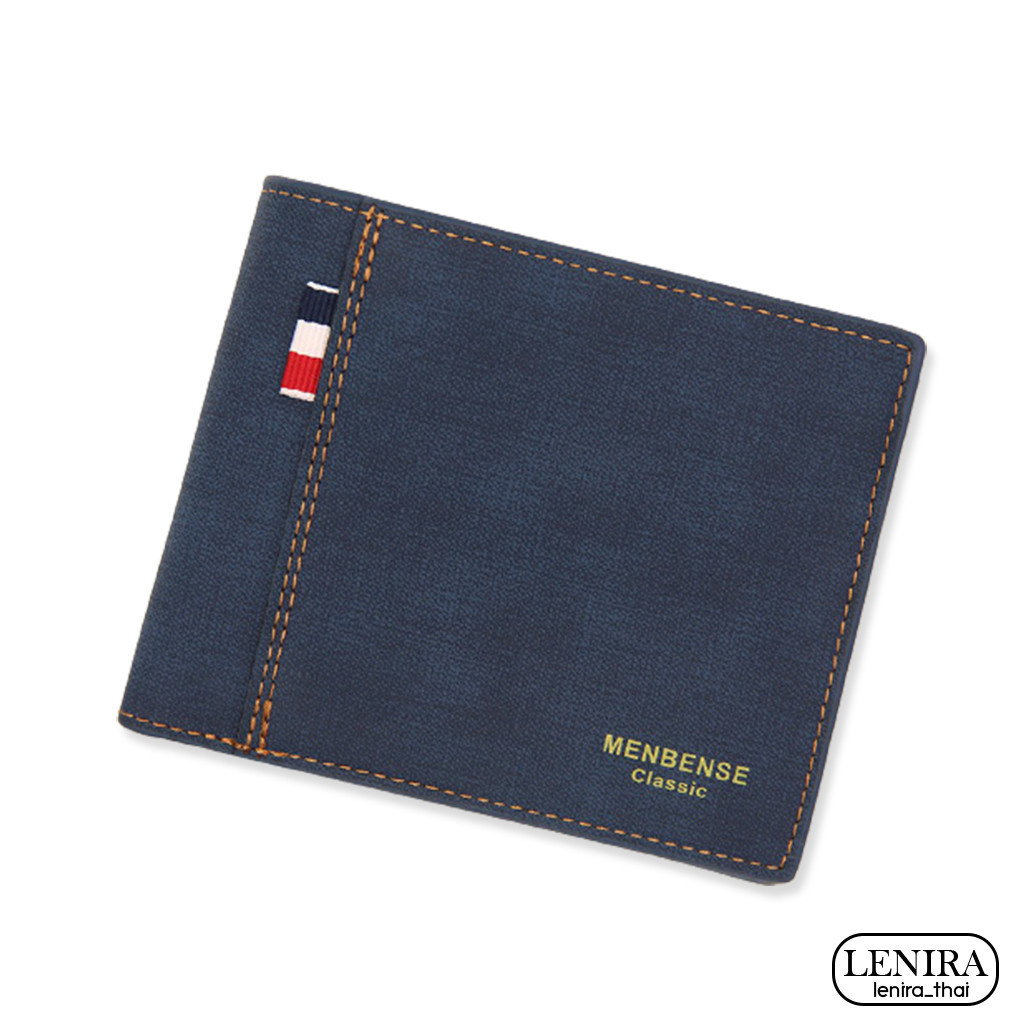 Lenira (B1694) กระเป๋าสตางค์ผู้ชาย MenBense Classic เป็นหนังPUสัมผัส ...