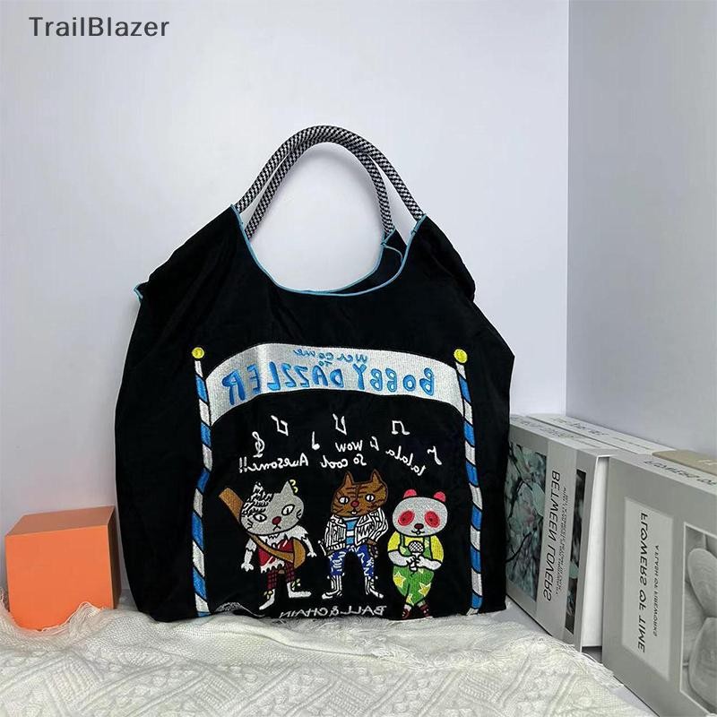 Tbth กระเป๋าแฟชั่นปักความจุขนาดใหญ่กระเป๋าสะพายข้างผู้หญิง Vary ...