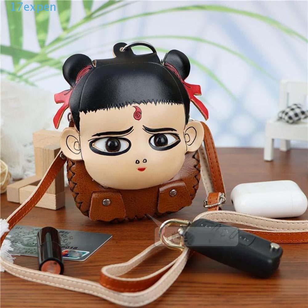 Expen Ne Zha 2 กระเป๋าสตางค์ PU, หนัง PU Nezha กระเป๋า, Key Ring ...
