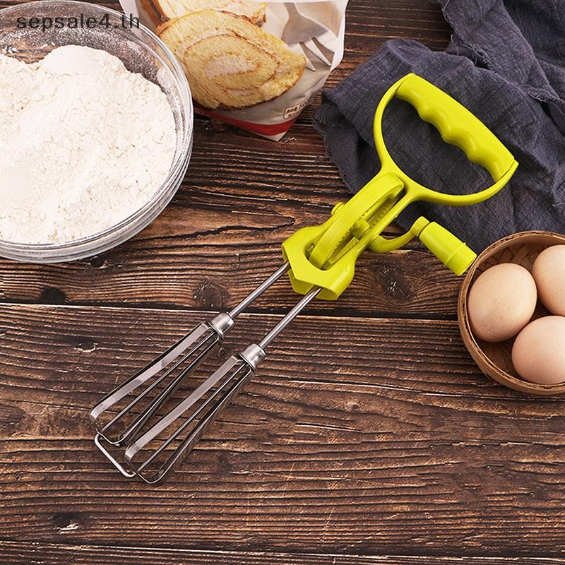 # เซพเซล # สแตนเลสโรตารีมือแส้ปัดผสมตีไข่สองวัตถุประสงค์พลาสติกผสมครัว ...