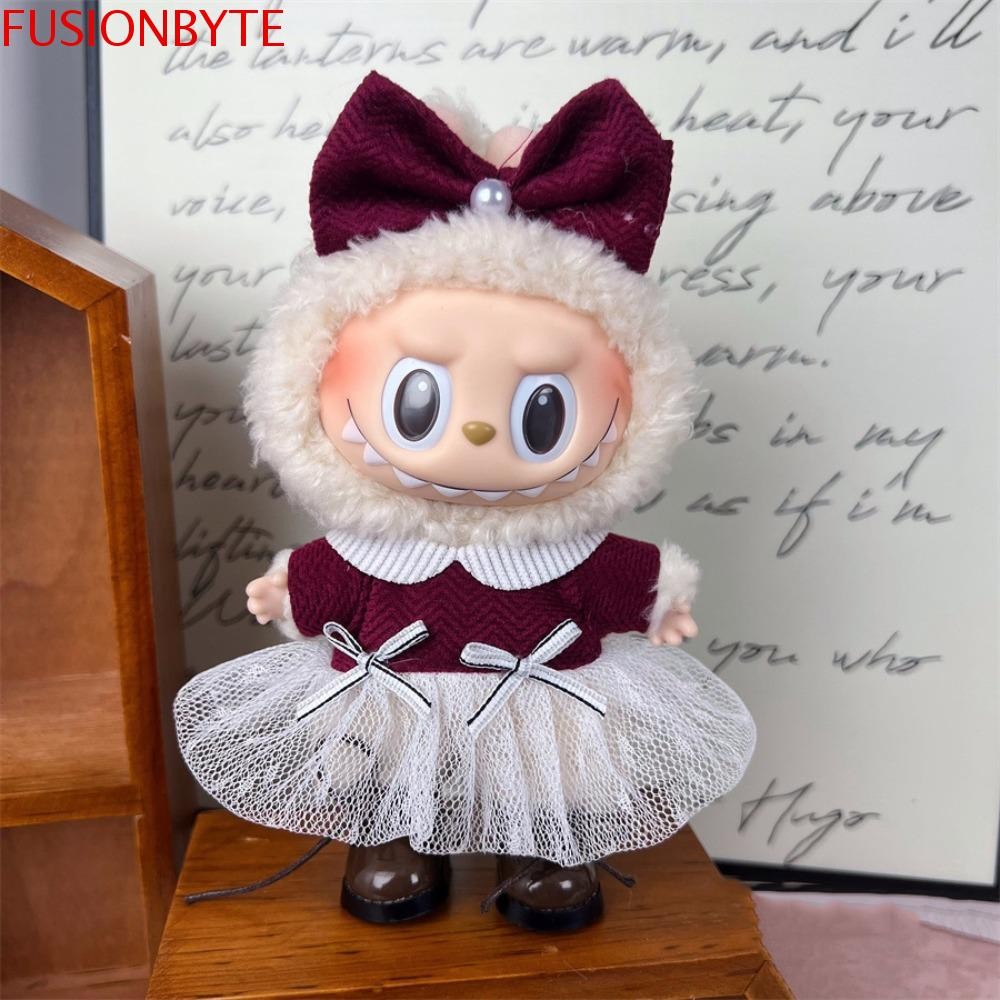 Fusionbyte 1 ชุด Labubu Time ตุ๊กตาผ้า, เปลี่ยนกระโปรงนั่ง Labubu ตุ๊กตาเสื้อผ้า, Creative ...