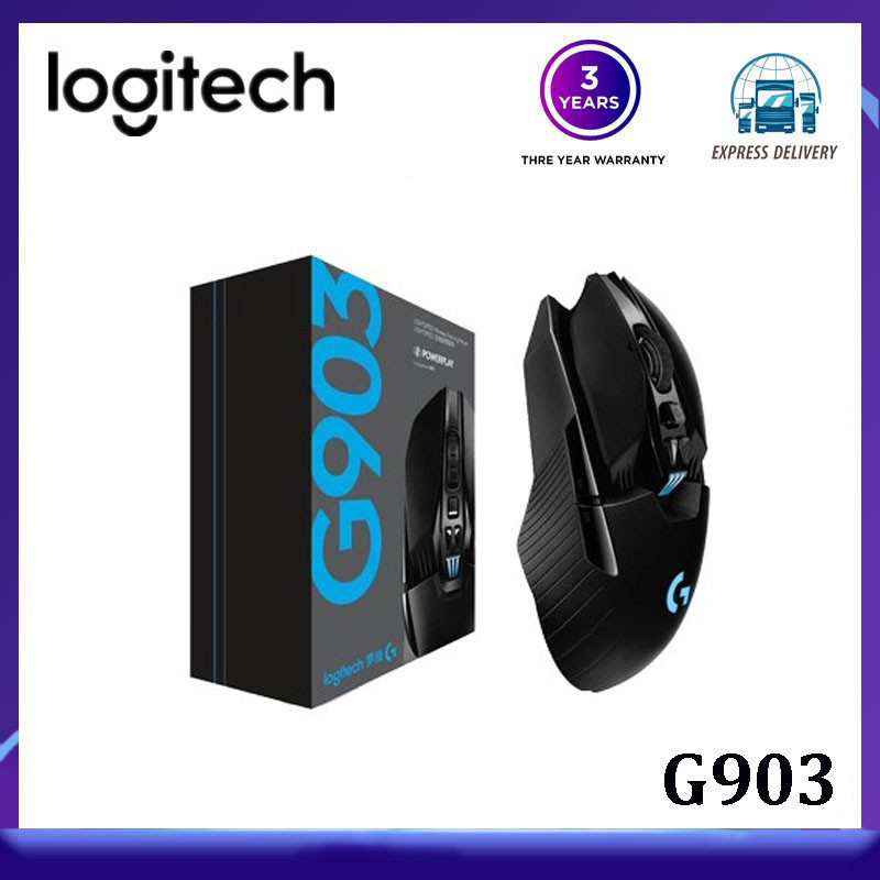 Logitech G903 HERO LIGHTSPEED เมาส์เกมมิ่งไร้สาย พร้อมเซนเซอร์ HERO 16K | Shopee Thailand