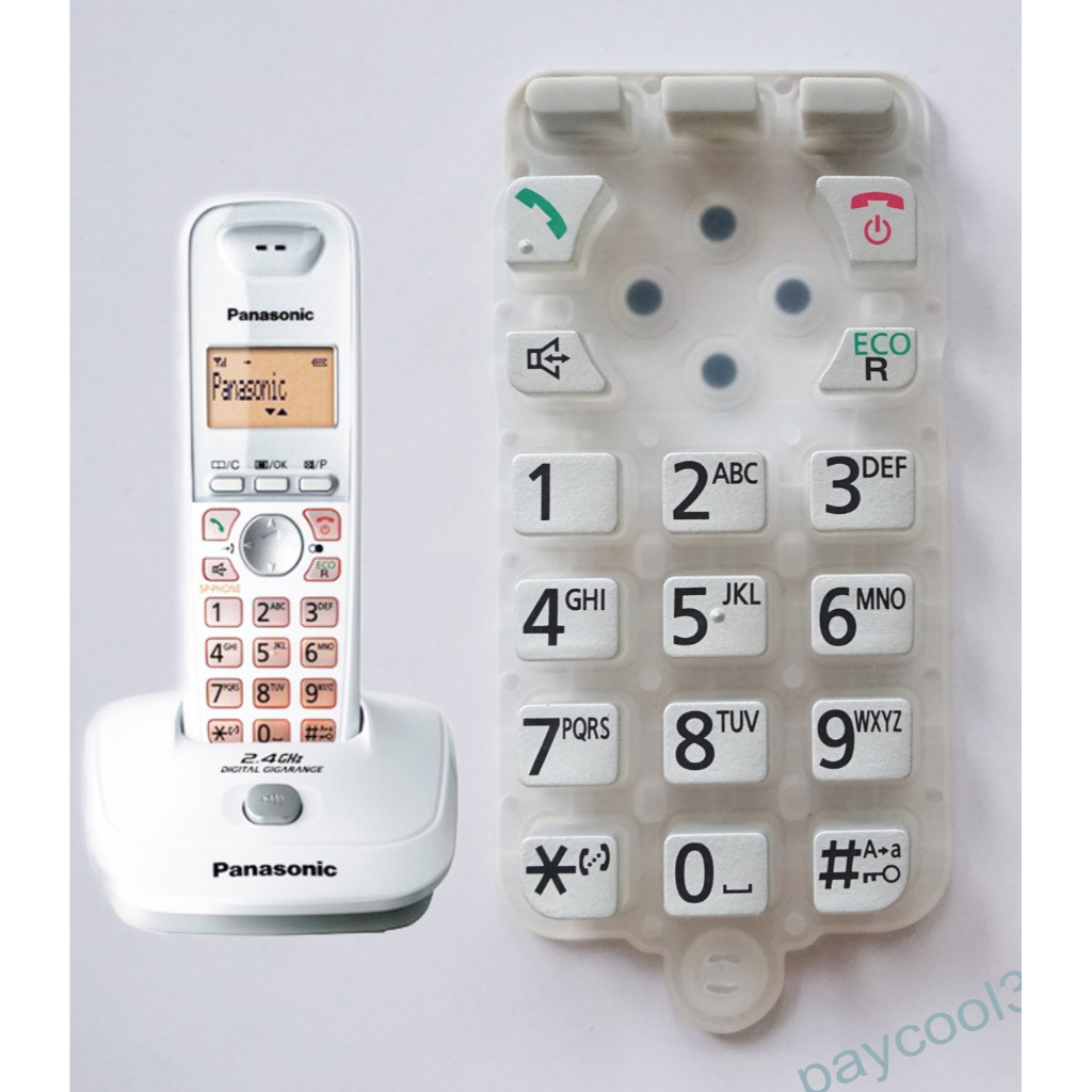 โทรศัพท์บ้าน ปุ่มกดโทรศัพท์บ้านไร้สาย Panasonic รุ่น KX-TG3551BX, KX ...