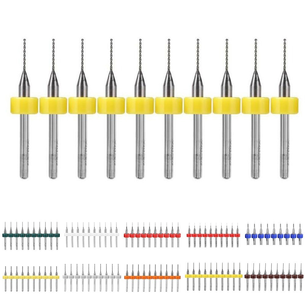 Durable and 10pcs Circuit Board PCB Drill Bit Kit Carbide Tungsten ...