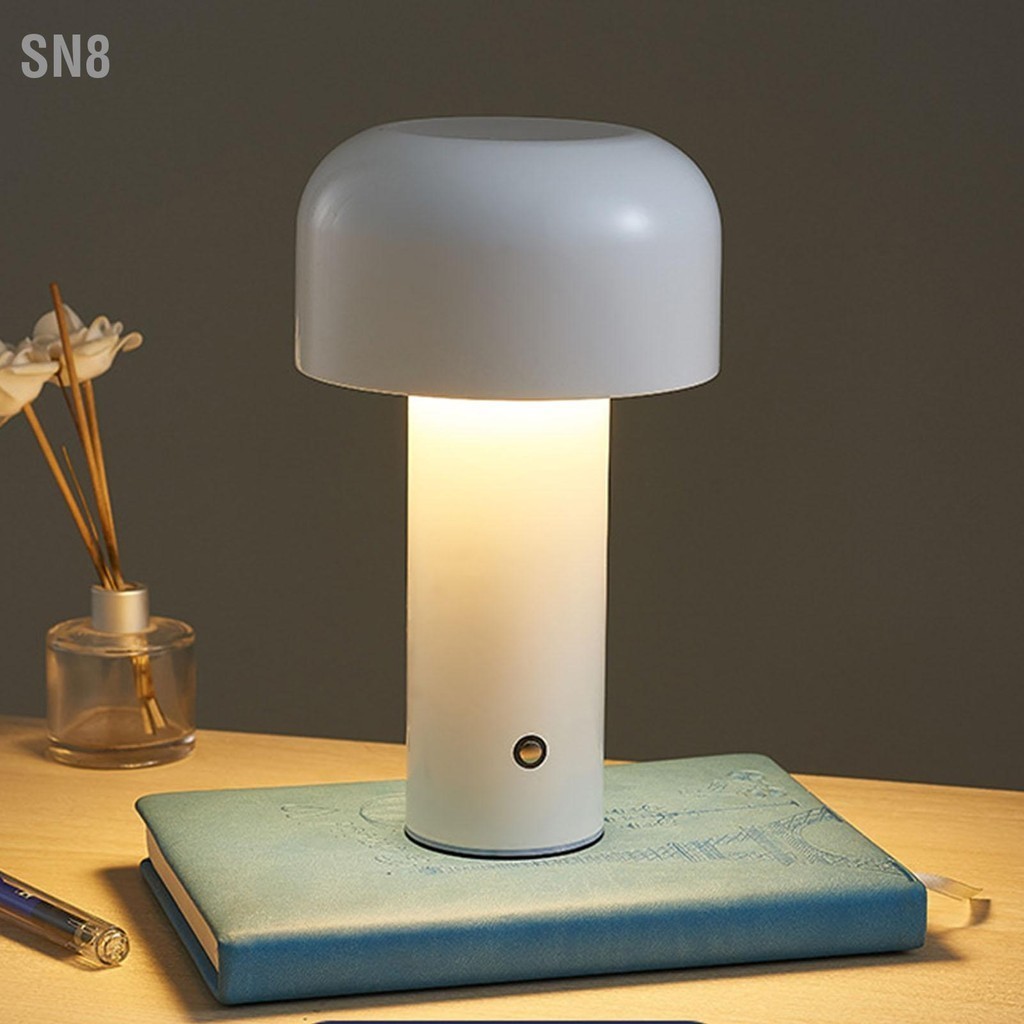 SN8 โคมไฟเห็ดสามสีไฟ LED ลูกปัด Stepless Dimming โคมไฟเห็ด Night Light ...