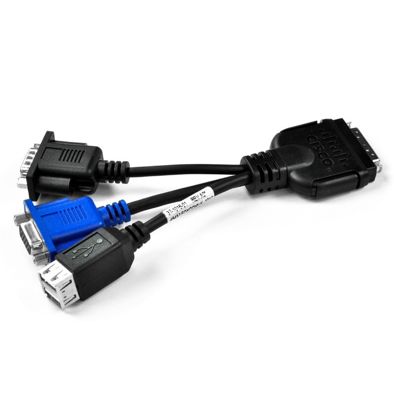 CISCO CABLE KVM DONGLE - MONITOR CONNECTOR TO DB9 CONNECTOR / VGA ...