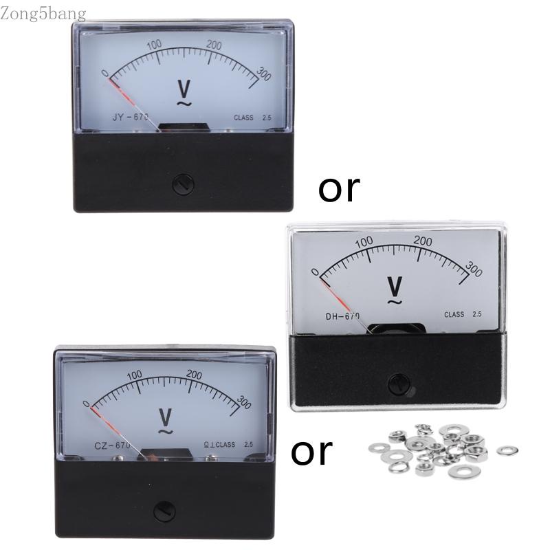 AC 0-300V Analog Panel Meter Voltmeter DH-670 Voltage Gauge Panel Volt ...