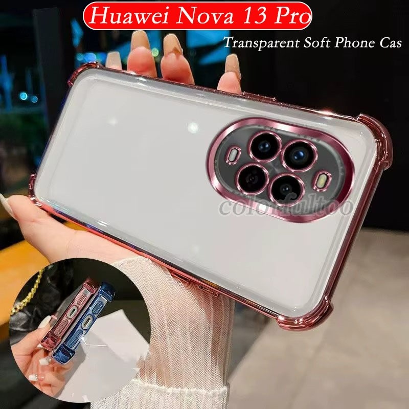 ปลอกสําหรับ Huawei Nova 14 13 Pro 13pro 13i Nova13i 12i 12S 12SE 12ProชุบซิลิโคนTPUนุ่มกันกระแทก ...
