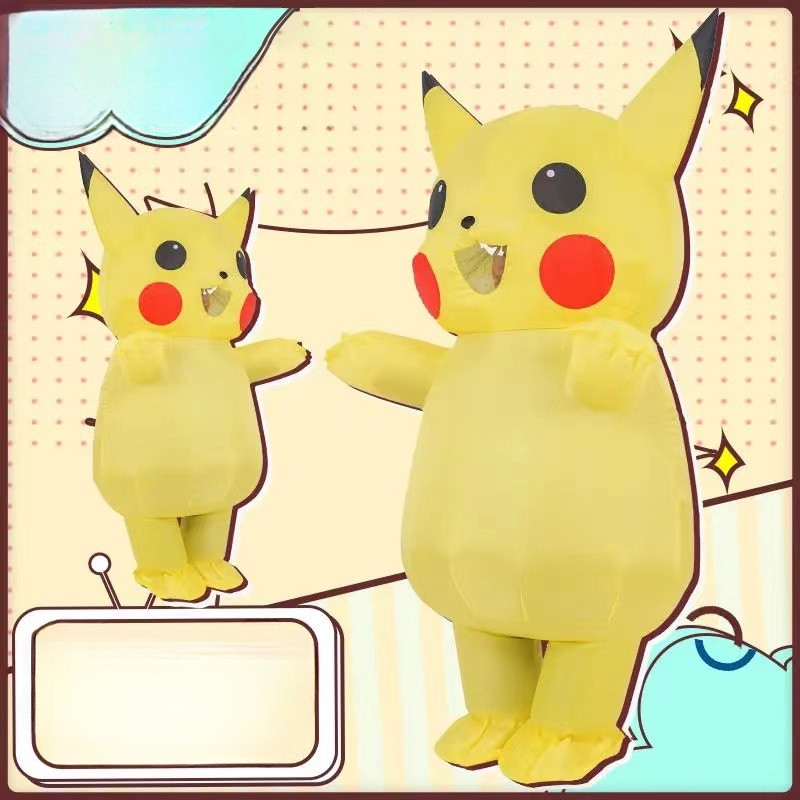 ชุดคอสเพลย์ปิกาจูพองการ์ตูน Ai Fang สำหรับเด็กอนุบาลในวันฮาโลวีน ...